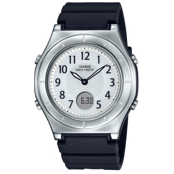 就職活動などシックな場面にも正確な時を刻むソーラー電波時計wave ceptorのLWA-M145シリーズ。カレンダー表示機能のほか、ワールドタイム、時刻アラーム、ストップウオッチ、タイマーなど便利な機能を搭載。ブラックの樹脂バンドモデルを...