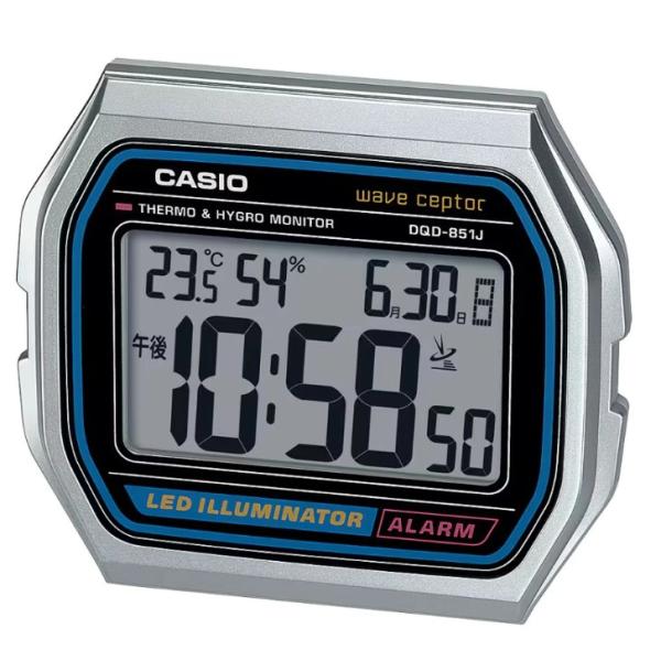 ケースサイズ（縦×横×厚さ）102 × 117 × 48 mm質量185 gカラーシルバーケース材質樹脂時刻修正電波時計 日本全国対応使用電源・電池寿命使用電池：マンガン乾電池単3形×2電池寿命：約1年センサー機能湿度計測機能（計測範囲＝1...