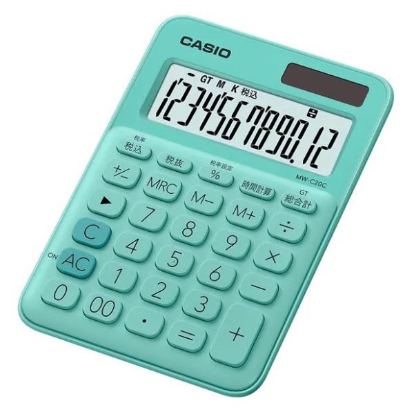 毎日がもっとワクワクする、ポップでキュートな電卓。丸みのあるフラットなキー形状を採用し、カジュアルなデザインとの統一感を演出しました。卓上でも手持ちでも活躍するミニジャストタイプ。◆商品概要◆■製品特徴時間計算機能税計算（税額計算や税率の変...