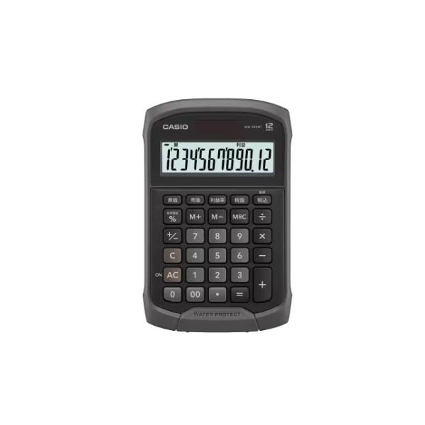 メーカー再生品１年保証タフなデザインと機能が融合した防水・防塵電卓にカラーバリエーションを追加。IP54準拠の防沫・防塵性能に加え、商売に便利な原価・売価・利益率の計算機能を搭載。水回りで計算する場所や、埃や粉塵が多い場所でも安心して使えま...
