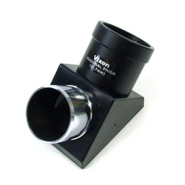 天頂付近の天体観察をに適したプリズム屈折式やカタディオプトリック式鏡筒で天頂付近にある天体を観測しようとすると、のぞきにくい格好になります。そこで、光路を90度曲げてのぞきやすくします。