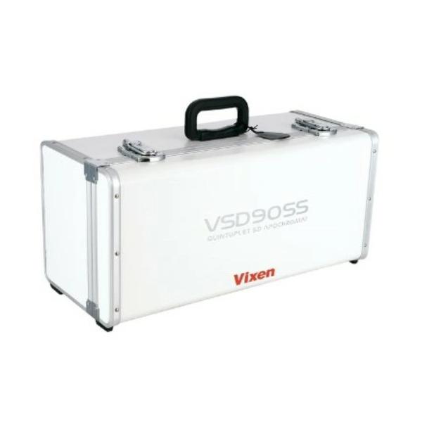 VSD90SS鏡筒の専用ケースVSD90SS鏡筒専用のハードケースです。鏡筒単体のほか、鏡筒バンドやスライドバーを取付けた状態でも収納できます。鏡筒を収納した際、接眼部まわりに広い空間ができるよう設計していますので、各種アクセサリーを取付け...