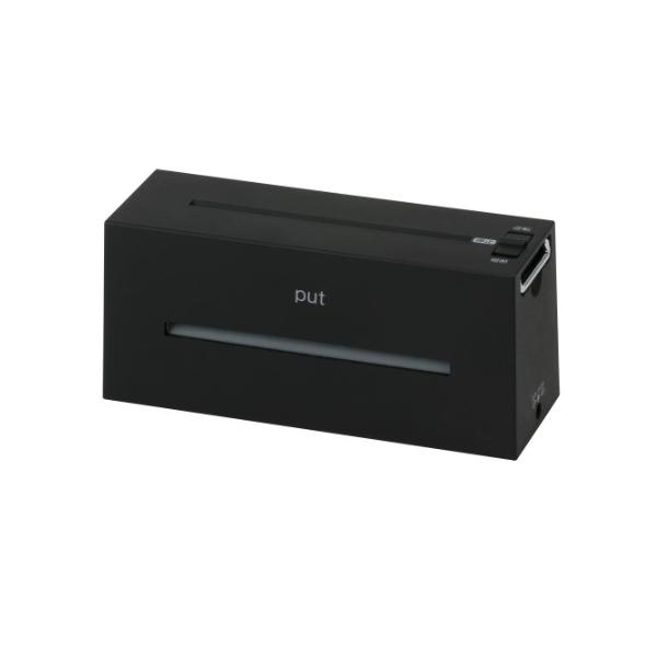 手のひらサイズのシュレッター乾電池(単三形×6本)対応。(新品の単三形アルカリ乾電池使用で約500回細断可能です。)■　仕　様　■本体寸法：幅168×奥行60×高さ78mm重量：約430g投入幅：110mm細断形状：ストレートカット細断寸法...