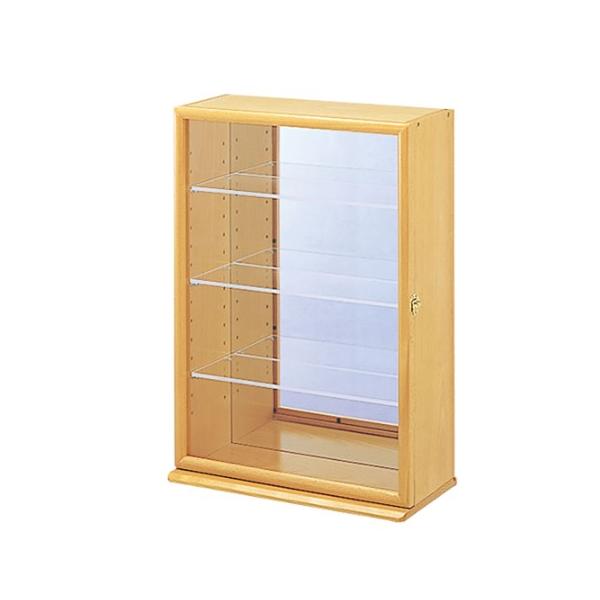 大切なコレクションを美しくディスプレイ。棚板奥行120mmで大きめのフィギュアもディスプレイできます。仕様本体寸法 W330×D170×H480mm本体重量 4.0kg材質 本体/天然木棚板・扉面/アクリル裏板/MDF背面鏡板/ガラス（鏡面...