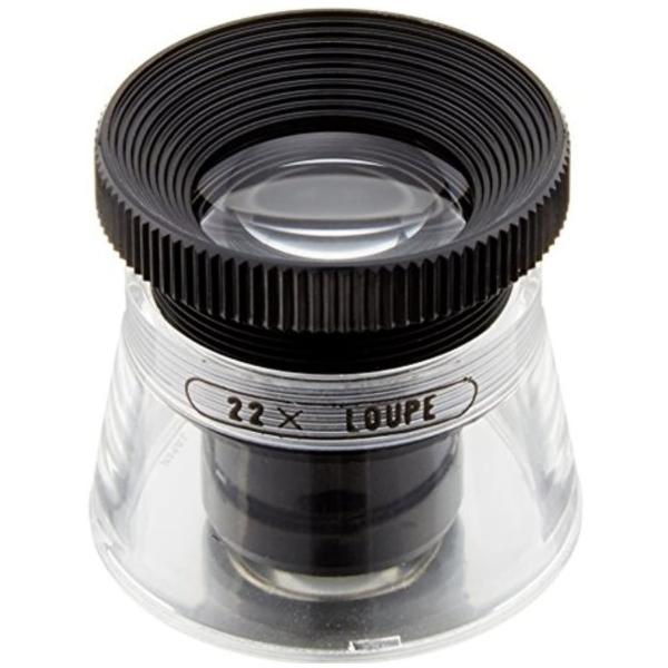 ■商品特長 目盛り付の精密ルーペです。0.1mmのスケールが付いています。■仕様倍率：22倍レンズ径：15mmレンズ構成：3枚スケール計測範囲：0.1mm