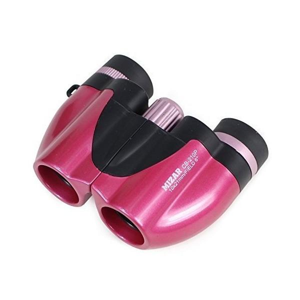 双眼鏡 10倍 21mm 口径 ポロプリズム式 ワインレッド CB-210Pサイズ W81×D41×H108mm 重量:140g 仕様:倍率:10×実視界:6.0度明るさ:4.4 付属品:ストラップ 、ソフトケース