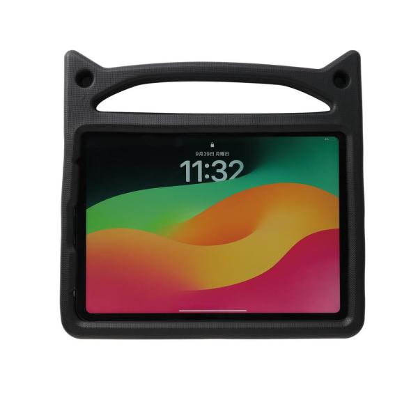 軽くて丈夫なタブレットケース！衝撃を吸収しやすい弾力設計！スタンド機能付●285×218×26mm●ヘッダー付袋入●EVA