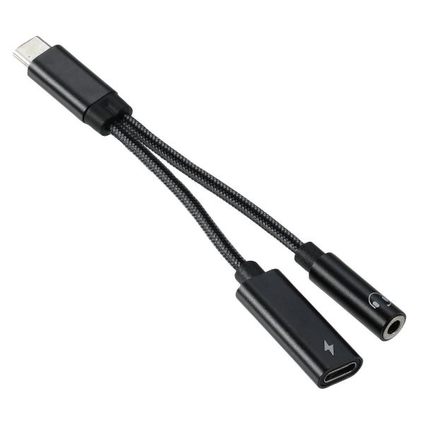 マイク付イヤホンを使いながら給電できる！断線に強い高耐久ケーブルを採用！●全長:約124×21×7mm、ケーブル部分長:53mm●チャック付袋入●アルミ合金