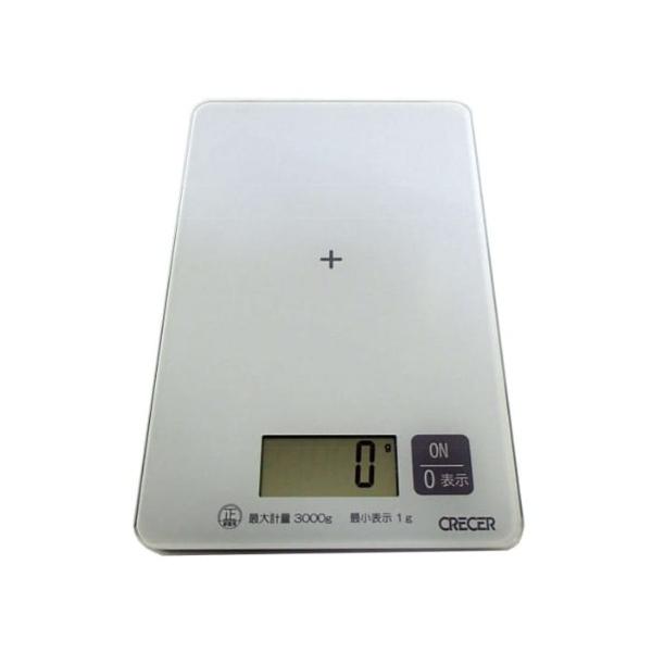 ■商品特長最大3000g (3kg) まで計れる高機能設計全面フラットガラスでお手入れ簡単特徴 ・最大3000gまで計量可能・お手入れ簡単！全面フラットガラス・オートパワーオフ(約5分後)・タッチセンサースイッチ採用・追加計量・減算計量可能...