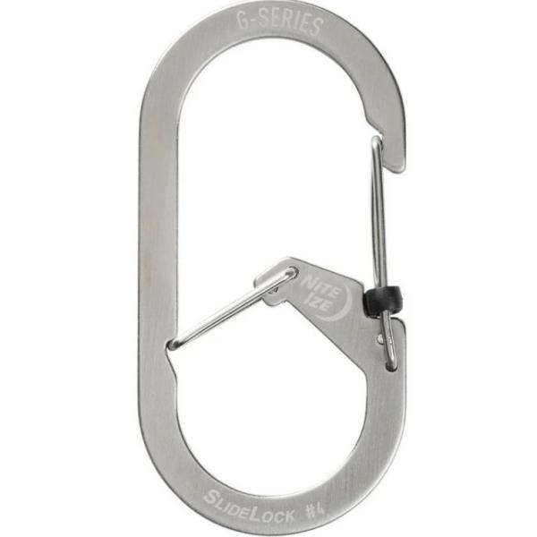 人気のGカラビナーにロック機能が付き、より厚みのあるデザインになって耐荷重が上がりました。上ゲート部分には取り出しやすくしたいモノを、下ゲート部分には紛失を防ぎたいモノをといったような形で2通りに分けて引っかけることができます。ステンレスボ...