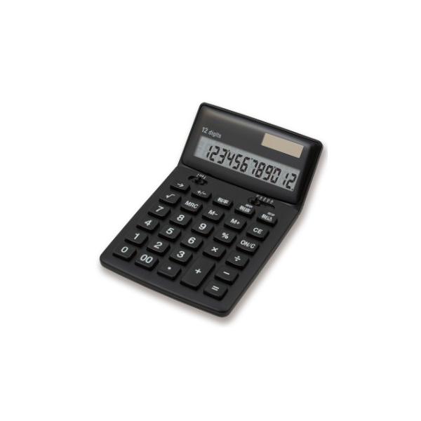 ●本体サイズ：幅１０６×奥１７２×高２５ｍｍmm ●重量：約１４０ｇg ●桁数：１２桁●表示数字高：１２ｍｍ●メモリ：１メモリ●電源：太陽電池＋ＬＲ１１３０●表示部を自由な角度に調節できます