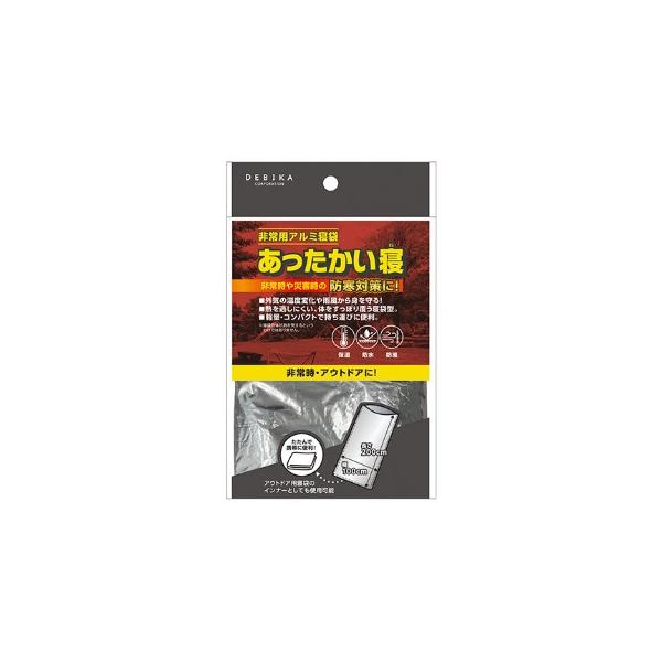 ■商品特長●寒さや雨風から身を守る。●災害時の必需品。●アウトドア用寝袋のインナーとしても使用できます。●本体サイズ：縦２０００×横１０００ｍｍmm ●商品サイズ：幅１０００×高２０００ｍｍ●重量：１７６ｇ（包装資材含む）●包装サイズ：幅１...