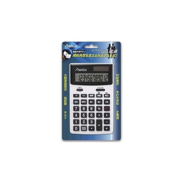 ●桁数１２桁、税率設定対応、早打対応、チルトアップ機能。●カラーでビジネスを成功させる！●男電卓カラー。●本体サイズ：幅１０６×奥１７２×高２５ｍｍmm ●重量：１４０ｇg ●桁数：１２桁●表示数字高：１２ｍｍ●１メモリ●電源：太陽電池＋Ｌ...