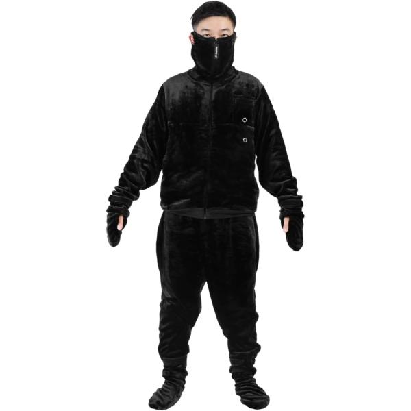 バウヒュッテ ( Bauhutte ) HFD-4SG25-L-BK インテリア・寝具・収納 寝具 着る毛布