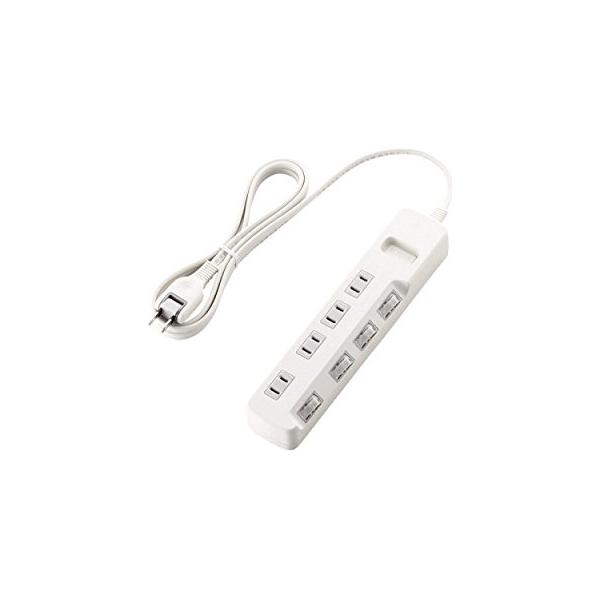 エレコム ( ELECOM ) T-E5A-2420WH パソコン・周辺機器 PCアクセサリー 電源タップ