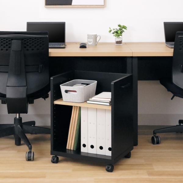 白井産業 ( SHIRAI ) OBK-6045PBK インテリア・寝具・収納 オフィス家具 オフィス収納 サイドワゴン・ファイルワゴン
