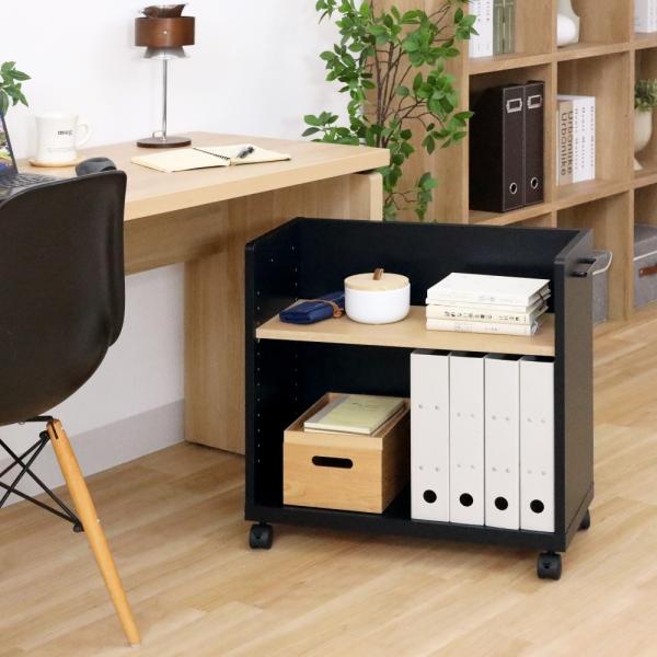 白井産業 ( SHIRAI ) OBK-6060PBK インテリア・寝具・収納 オフィス家具 オフィス収納 サイドワゴン・ファイルワゴン