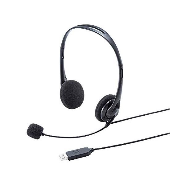 サンワサプライ ( SANWA SUPPLY ) MM-HSU09BK スマートフォン・タブレット ヘッドセット・イヤホンマイク