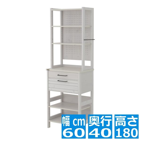 フォーフル ( 4FUL ) LF180-60HC-WH インテリア・寝具・収納 収納家具 キッチン収納 食器棚・キッチンボード