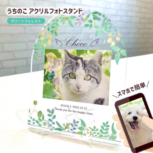 お写真・お名前・お誕生日を入れることができる、世界にひとつだけのフォトスタンドです。透明感のあるアクリルに、優しい草木のフレームをあしらいました。耐久性に優れたアクリルに、写真を直接印刷いたします。心をこめて制作させていただきます。【ご注文...