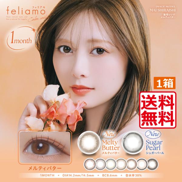 ※メール便で送料無料の商品です。決済方法が代金引換の場合、地域別送料が別途必要となりますので予めご了承くださいませ。●商品説明　feliamo フェリアモ 1month (2枚入) ×1箱　マンスリー 1ヶ月 1か月 ワンマンス種別 １ヶ月...