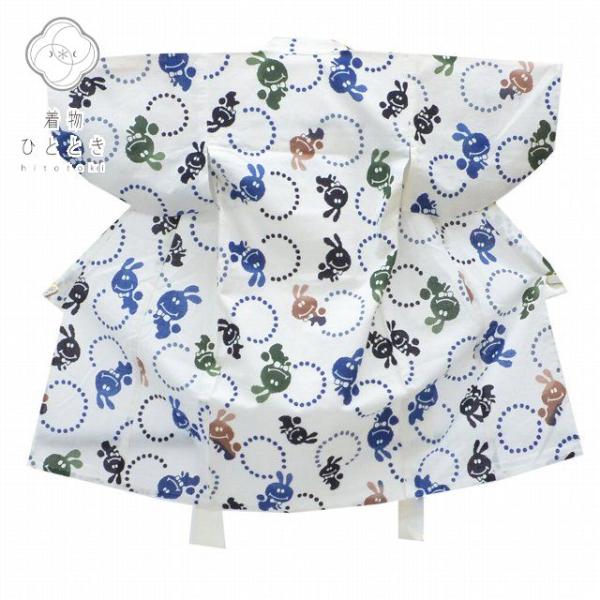 ★説明白色にうさぎ文様が施された、男の子の浴衣です。★着用時期　　7月〜8月★着用シーン　カジュアル★素材　　　綿★仕立て　　夏・棒衿・ぐし縫いなし・手縫い★サイズ　身丈79cm 裄丈41.5cm 袖丈27cm 袖幅24.5cm 前幅14....