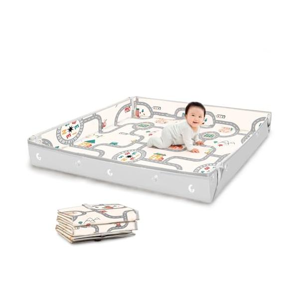 Goodnight x CityRoad（グッドナイト×シティーロード）/1/-・Color:Goodnight x CityRoad（グッドナイト×シティーロード）・?お部屋が散らからない4辺が立ち上がる囲い構造でおもちゃやボールが転がら...