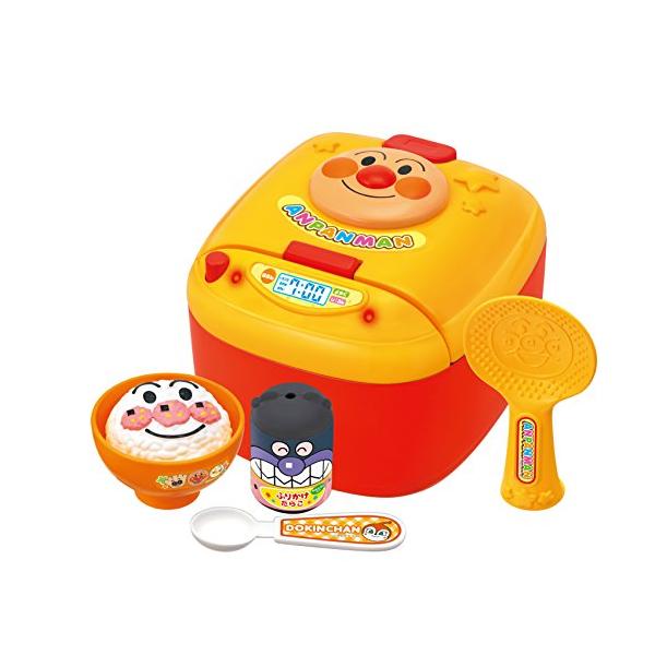 すいはんきセットオレンジ/ワンサイズ/-・対象年齢:3才以上・サイズ:W250mm×H190mm×D110mm・使用電池:単4電池2本使用別売・すいはんきのボタンを押すとピカピカ光ってごはんが炊ける音とアンパンマンのおしゃべりが流れます。・...