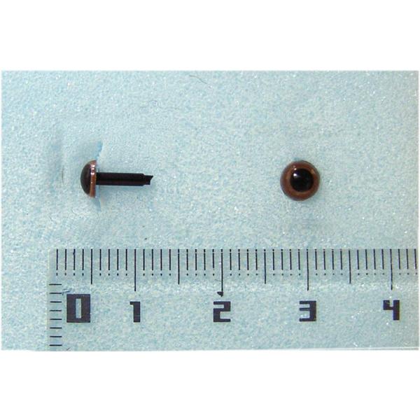 ◎クリスタルアイ（ブラウン）４.５ｍｍが１０個です。 ◎一般的は樹脂製です。◎手芸用ボンド・木工ボンドで接着します。◎追加購入や他の商品と同時購入の場合の送料は、別途再計算いたします。