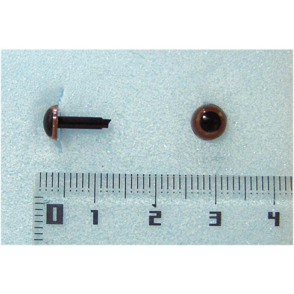 ◎クリスタルアイ（ブラウン）６．０ｍｍが５０個です。 ◎一般的は樹脂製です。◎手芸用ボンド・木工ボンドなどで接着します。