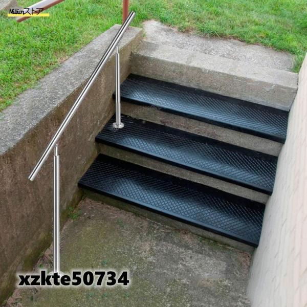 手すりの寸法：長さ、80cm / 100cm / 120cm / 140cm、高さ：85cm、手すり/支柱、直径：O5.1cm、チューブの厚さ：0.12cm。高品質の手すり：すべての階段の手すりはつや消しステンレス鋼304で作られ、使用され...