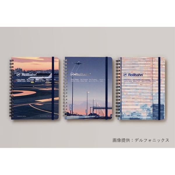 イラストレーター・嶋田里英さんとコラボレーションしたロルバーン ポケット付メモ（Lサイズ）.都市をモチーフに作品制作を続けるイラストレーターの嶋田里英さん。無機質にも感じられる都市の風景が独自のタッチと視点で描かれ、まるで物語のワンシーンの...