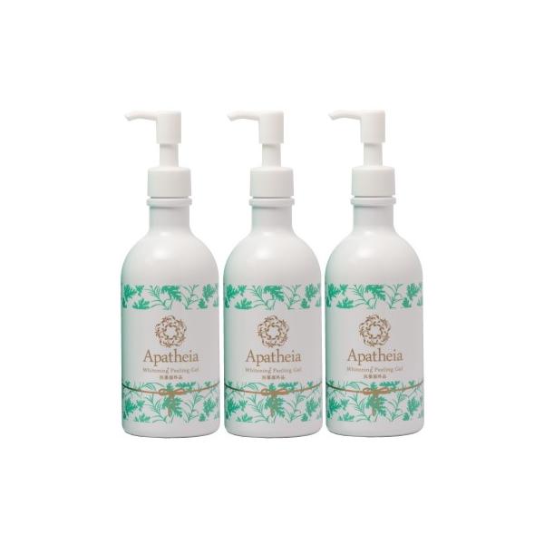 【アパティア薬用美白ピーリングゲル プラチナム ハーブ×3本セット】人気のアパティアから優しいハーブの香りが登場！メラニンの生成を抑え、しみ、そばかすを防ぐ薬用美白ピーリングゲルです。毛穴汚れも、古い角質も簡単オフ♪週に2〜3回、およそ60...