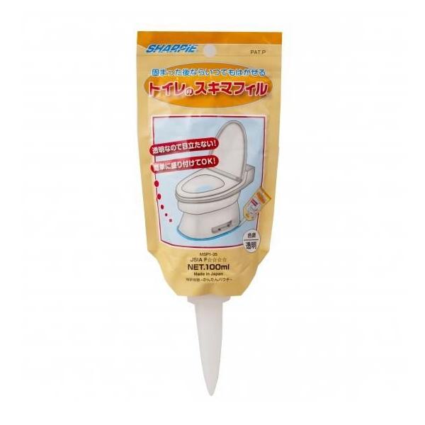 【トイレのスキマフィル 100ml×3個セット】便器と床のすき間にジェルを塗って、尿のしみ込みや水の侵入を防ぎます。ジェル状なので塗りやすく、固まると透明なゴム状になるので塗った後も目立ちません。汚れたら、簡単に剥がしてきれいに捨てられます...