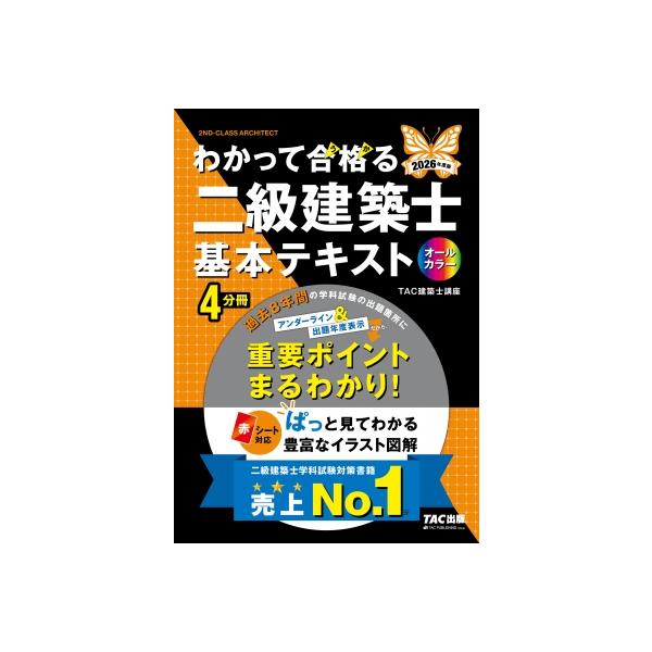発売日:2025年11月 / ジャンル:建築・理工 / フォーマット:本 / 出版社:ＴＡＣ / 発売国:日本 / ISBN:9784300117583 / アーティストキーワード:Tac株式会社建築士講座 内容詳細:過去８年間の学科試験の...