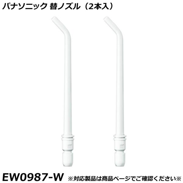 パナソニック 純正品 ジェットウォッシャー ドルツ用 替ノズル  （2本入） EW0987-W 国内正規品 交換ノズル EW0987 適合確認OK【適応型番】EW-DJ11