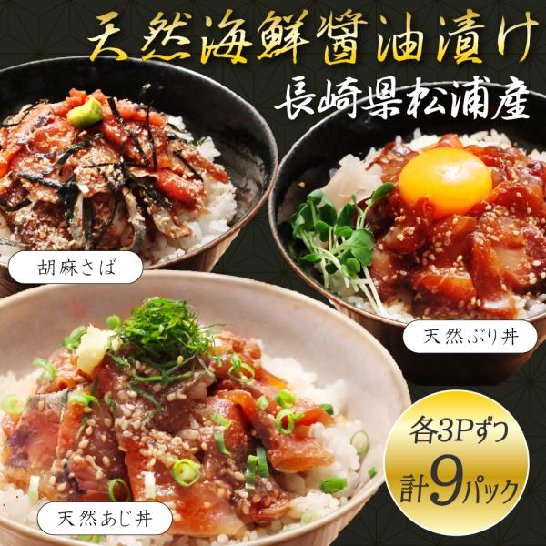 【長崎県松浦産 海鮮漬け丼・海鮮丼シリーズ】あじ・さばの水揚げで全国有数の産地市場、長崎県松浦魚市場より、鮮度抜群のお刺身クオリティの鮮魚を漬け加工した海鮮漬けシリーズです。松浦魚市場は九州の長崎県北部、松浦市にあり「アジフライの聖地」とし...