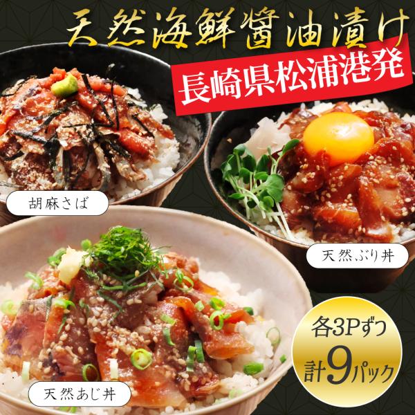 【長崎県松浦産 海鮮漬け丼・海鮮丼シリーズ】あじ・さばの水揚げで全国有数の産地市場、長崎県松浦魚市場より、鮮度抜群のお刺身クオリティの鮮魚を漬け加工した海鮮漬けシリーズです。松浦魚市場は九州の長崎県北部、松浦市にあり「アジフライの聖地」とし...