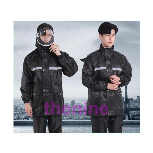 素材：ポリエステルカラー：写真色サイズ：M、L、XL、2XL、3XL、XXXXL連携キーワード：レインウェア メンズ レインウエア ゴルフ 上下 雨具 バイク 自転車 カッパ ワークマンカラー カモフラ ブラックサイズ M L XL XXL...