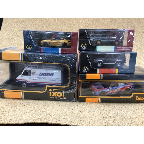 ダイキャストミニカー5台セットです・イクソモデル 1/43 フィアット 242 1979 ルーフラック ラリーサービスカー・イクソモデル 1/43 ヒョンデ エラントラ N TCR 2021年WTCRポルトガル #3 G.Tarquini・...
