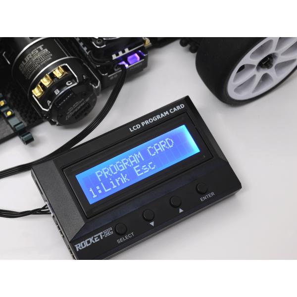 ★最高峰競技用ESCの全てを活かし使い切る。　高輝度LCD採用の専用PROGRAM CARD。※店頭でも販売しているので、売り切れの場合はご容赦ください。