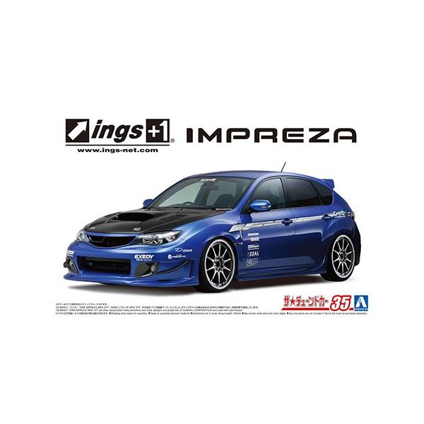 アオシマ ザ・チューンドカー No.35 1/24 ings GRB インプレッサWRX STI '07 プラモデル 模型 5875