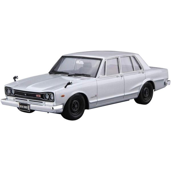 アオシマ ザ・モデルカーNo.45 1/24 ニッサンPGC10スカイライン2000GT-R'70 プラモデル 模型 5835