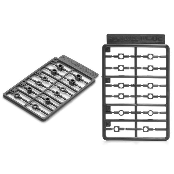 WAVE ウェーブ OP383 PC-04（ポリキャップ 4mm） ディテールアップパーツ プラモデル 模型 OP-383キャラクターモデルの可動部や部品の付け替え部分などに役立つポリキャップのセットです。4タイプの形状が入っています。接続...