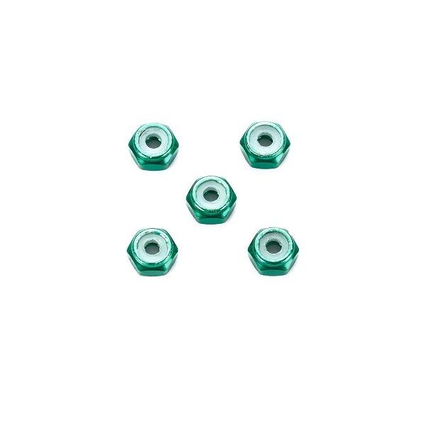 【発売日：2026年09月30日】タミヤ ミニ四駆 特別企画商品 2mmアルミロックナット(グリーン5個) 95424【 マシンのセッティングや性能アップに役立つパーツです 】 ローラーやマスダンパーなどの固定に使えるアルミ製ロックナットで...