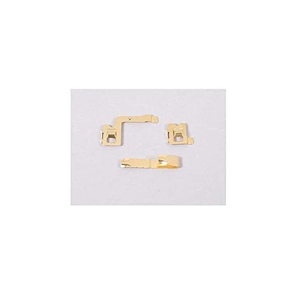 ミニ四駆グレードアップパーツ No.237スーパーXシャーシ・ゴールドターミナルSUPER X CHASSIS GOLD PLATED TERMINAL SETマシンの性能アップやセッティングに役立つパーツです】ハイパワー電池に最適なゴール...