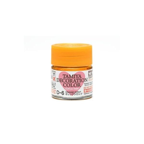 タミヤ デコレーションシリーズ No.6 デコレーションカラー D-6オレンジシロップ 76606こんな塗料見たことない！このデコレーションカラーを使えば、うっとりするぐらいとっても鮮やかで美味しそうなスイーツの仕上がりに！！フルーツやお菓...