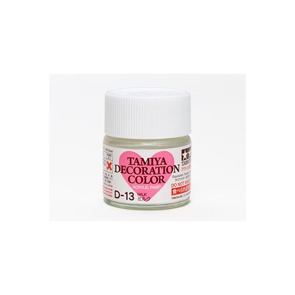 タミヤ デコレーションシリーズ（色づけ） No.37 デコレーションカラー D-13 ミルク 76637こんな塗料見たことない！このデコレーションカラーを使えば、うっとりするぐらいとっても鮮やかで美味しそうなスイーツの仕上がりに！！フルーツ...