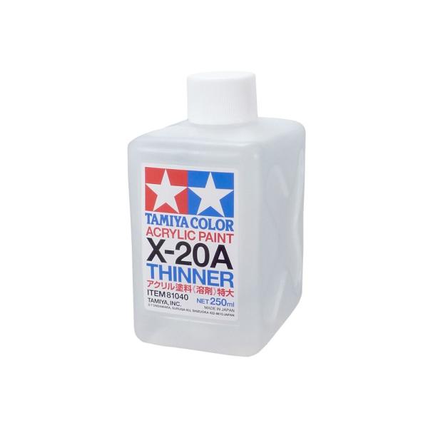 タミヤ アクリル塗料ミニ アクリル溶剤特大(X-20A 250ml) 81040