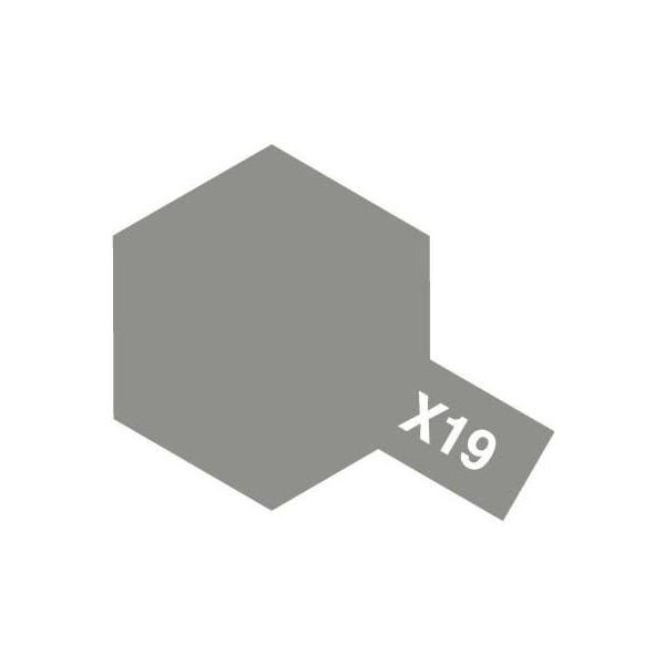 タミヤ アクリルミニ(光沢) X-19 スモーク 81519アクリル塗料ミニアクリルミニ X-19 スモークACRYLIC PAINT MINI X-19 SMOKE水溶性アクリル樹脂を使った筆塗り、エアーブラシの吹き付け用の塗料です。なめ...